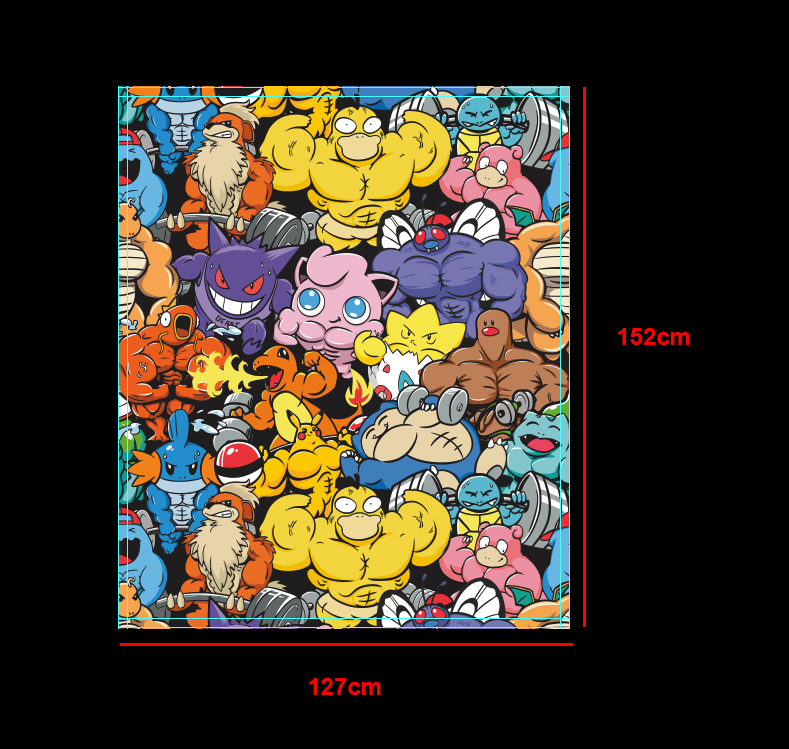 Fleece Throw Blanket - Bulkemon – geekcovers